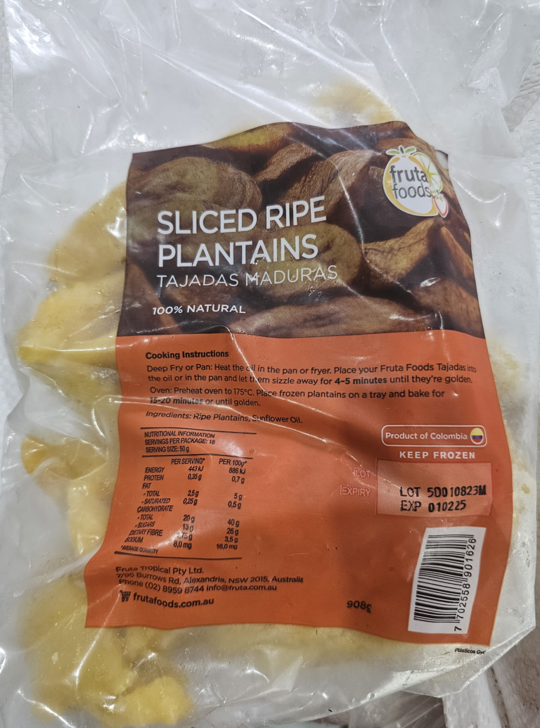 Frozen sliced ripped plantain 1kg – Joet African Market